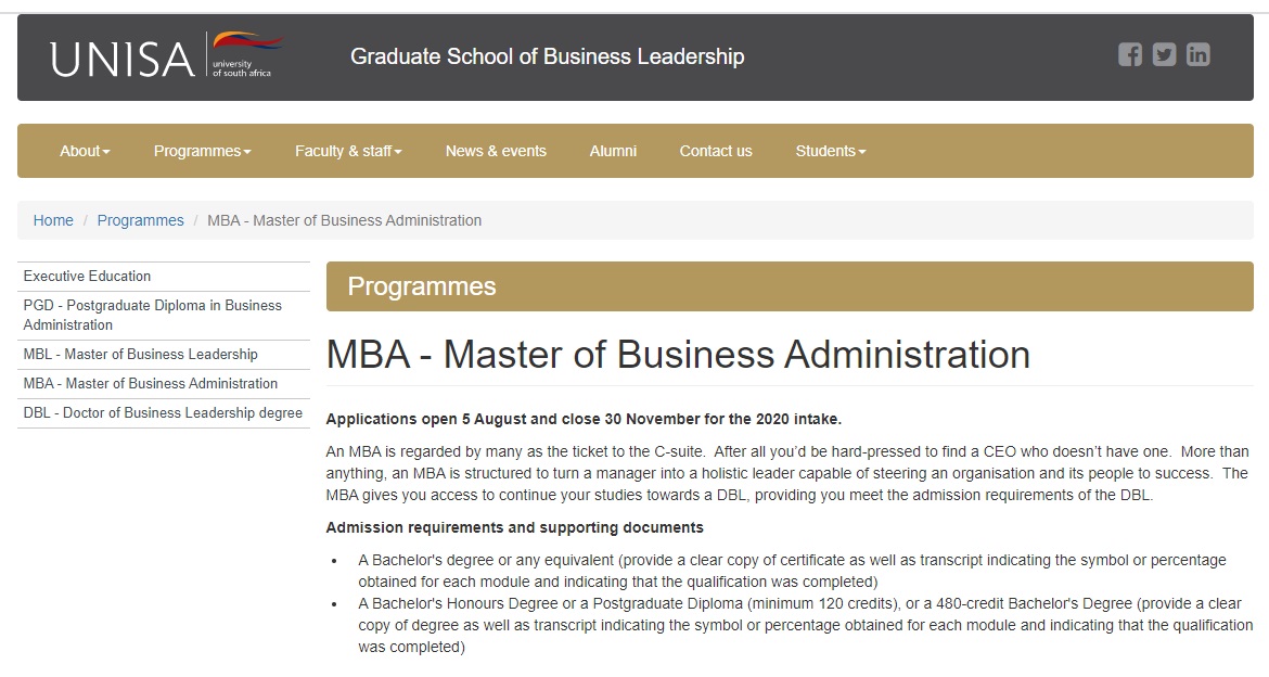 MBA Entry Requirements in South Africa #1 – Ofentse Rapakgadi